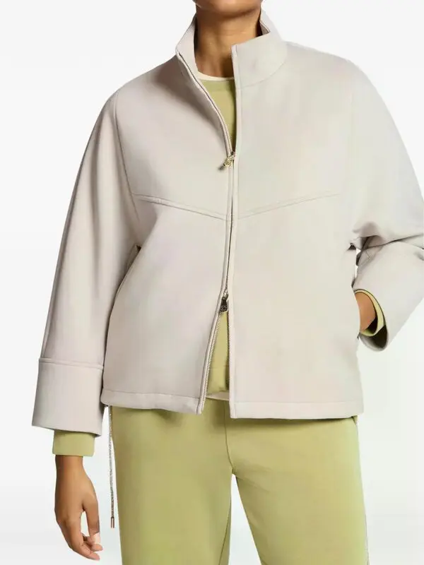 ELENA MIRO` Zip Collar Jacket