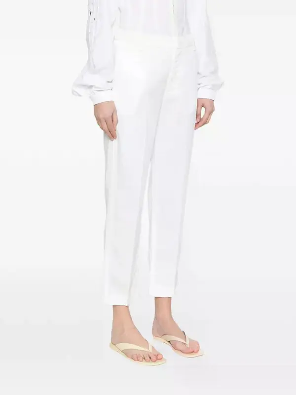 DONDUP Straight Leg Cropped Trousers