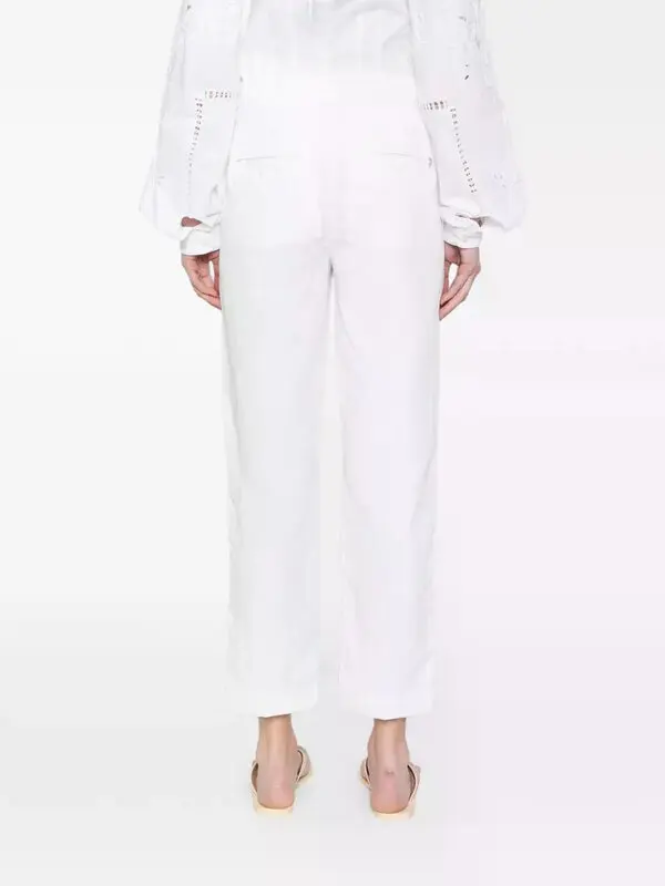 DONDUP Straight Leg Cropped Trousers