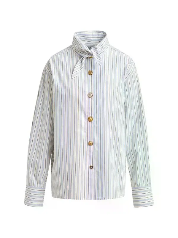 Essentiel Antwerp Jomato Striped-pattern Button Shirt