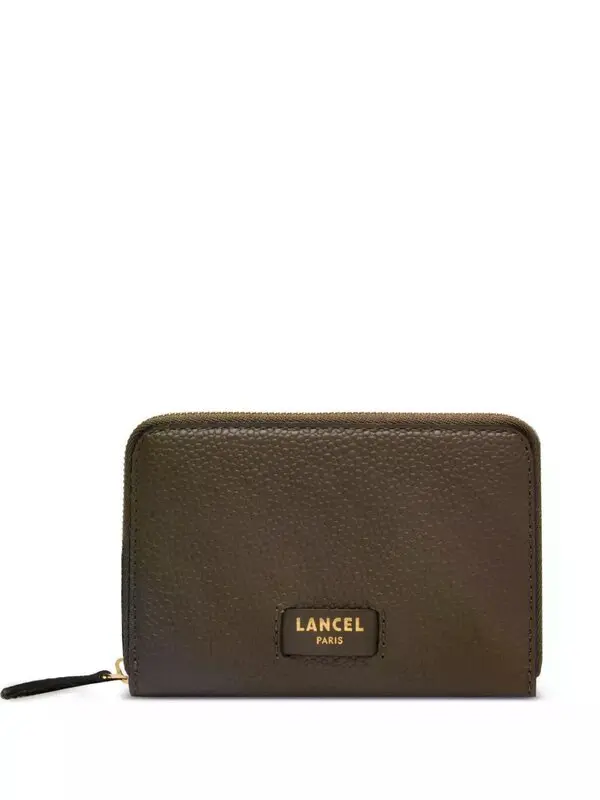 LANCEL Ninon Grained Zip Around Wallet - Green