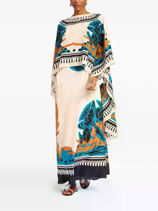 La DoubleJ Floral Print Cape