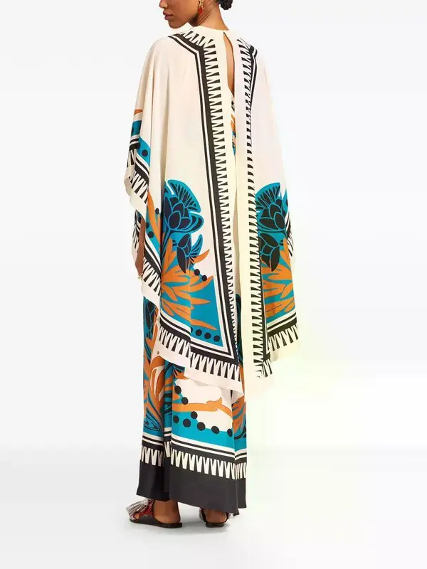 La DoubleJ Floral Print Cape