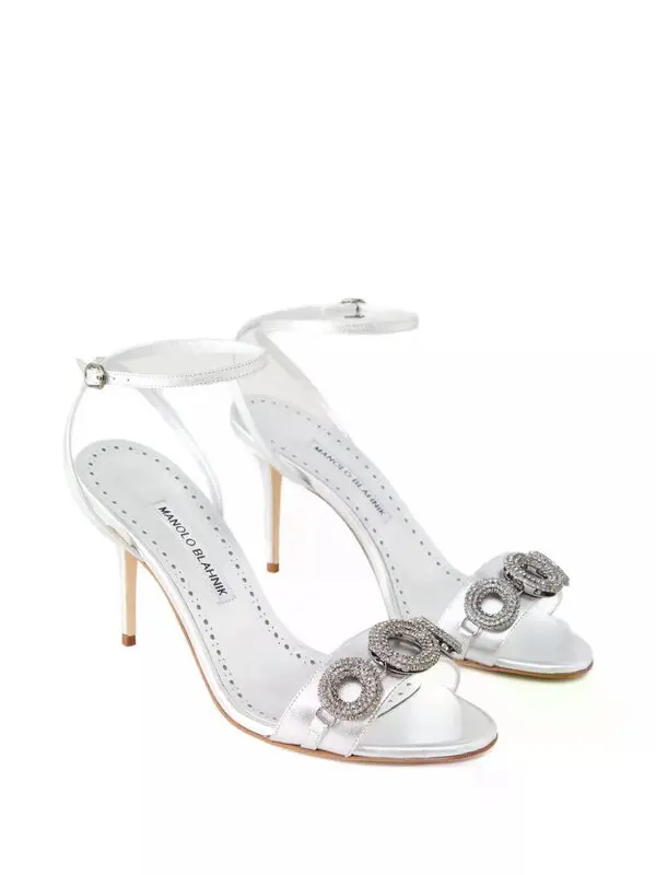 Manolo Blahnik Crystal-embellished Sandals
