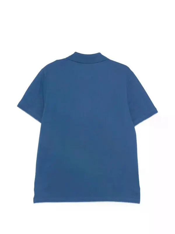 A.p.c. Logo-embroidered Polo Shirt - Blue