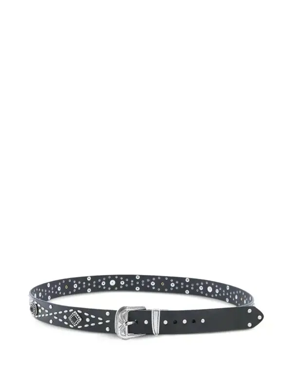 Golden Goose Embellished-buckle Belt - Black