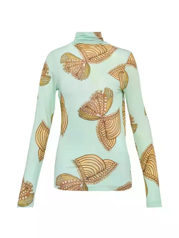 Ulla Johnson Aurelia Turtleneck T-shirt - Green