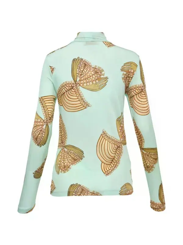 Ulla Johnson Aurelia Turtleneck T-shirt - Green
