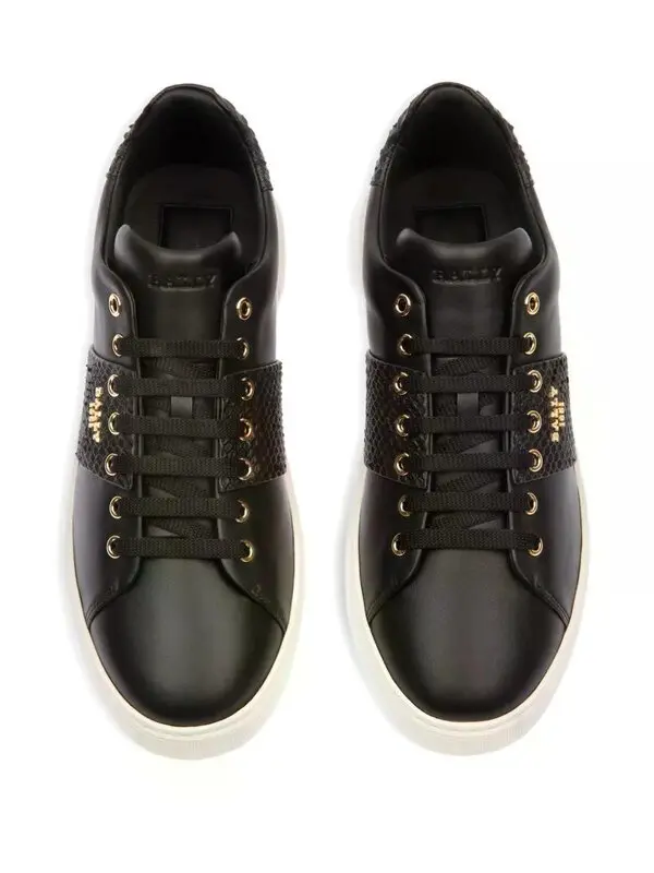 Bally Mattye Croc-print Leather Sneakers