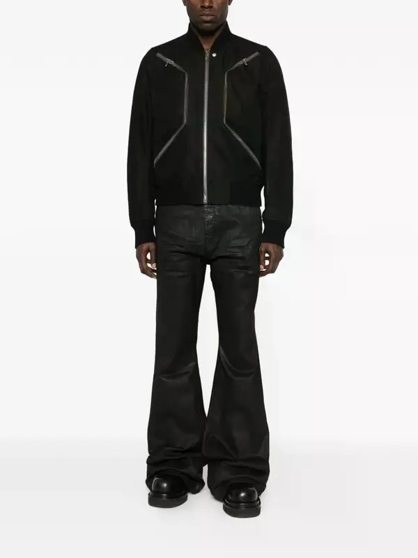 Rick Owens Zip-fastening Bomber Jacket - Black