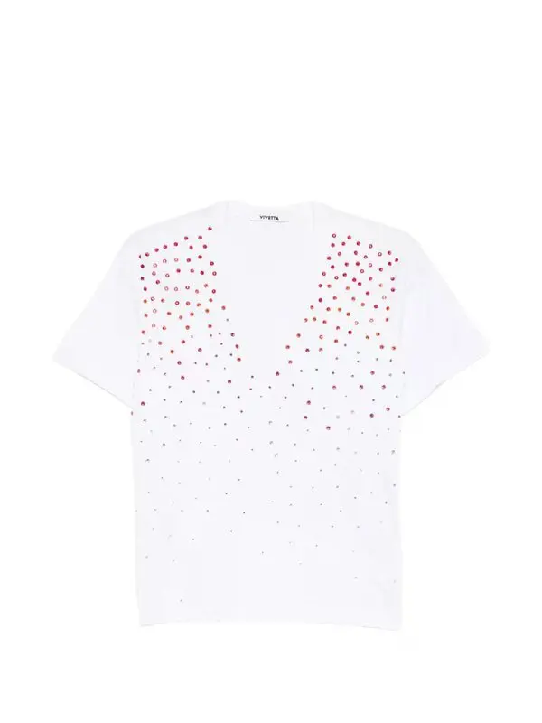 Vivetta V-neck Embellished T-shirt
