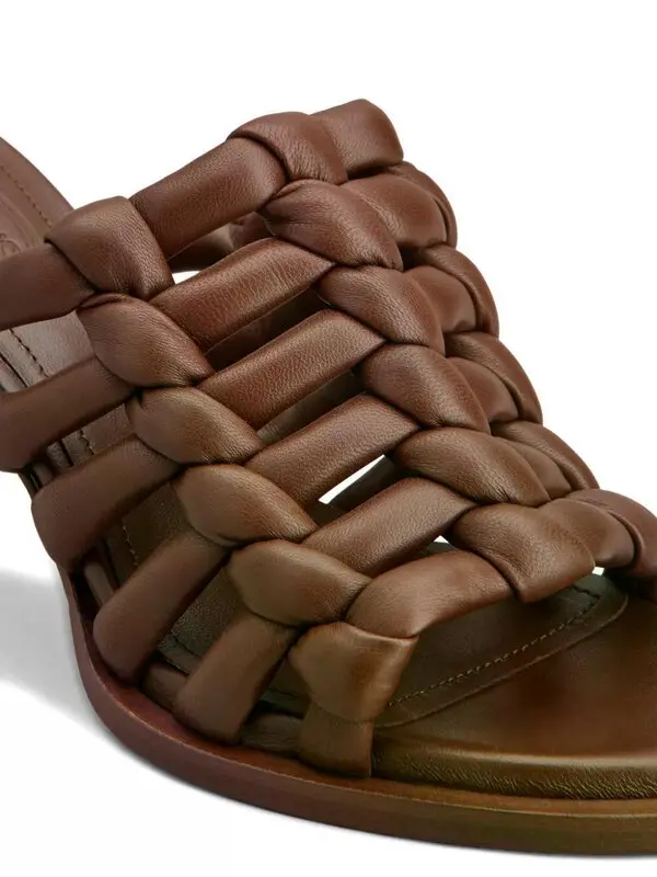 TOD'S Intreccio-design Heeled Sandals