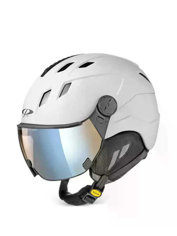 CP CASCHI Metallic Helmet - White