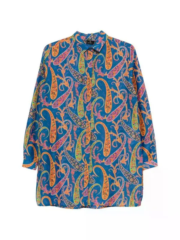 Etro Paisley Print Long Sleeve Shirt