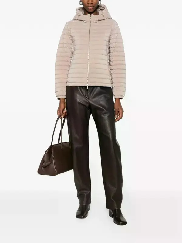 MOORER Hooded Padded Jacket - Neutrals