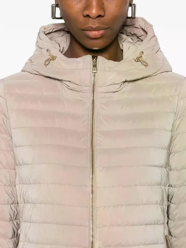 MOORER Hooded Padded Jacket - Neutrals