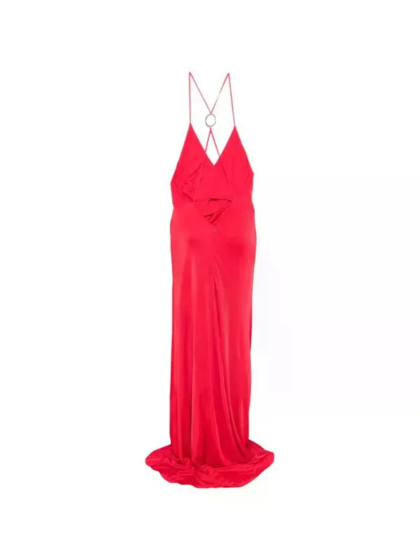 Pinko Vivara V-neck Maxi Dress