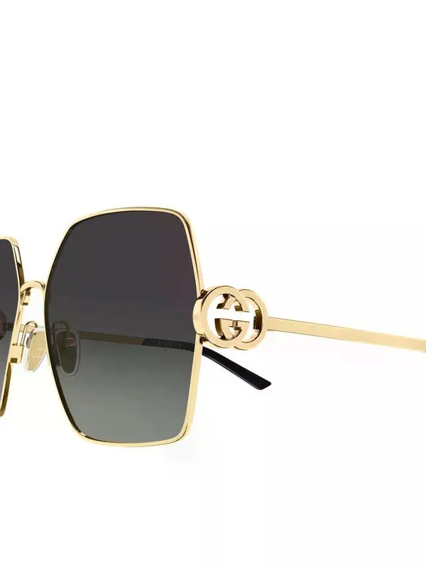 Gucci Geometric-frame Sunglasses