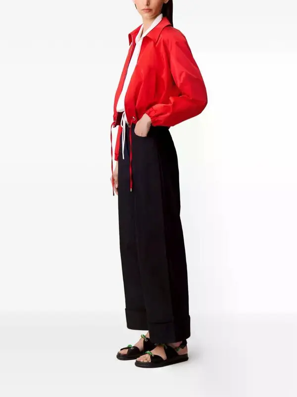 Claudie Pierlot Cuffed Wide-leg Trousers