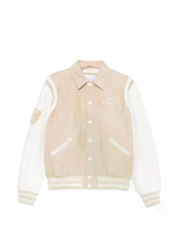 MVP WARDROBE Appliqué Bomber Jacket - Neutrals