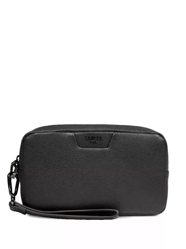 LANCEL Leather Zip Clutch