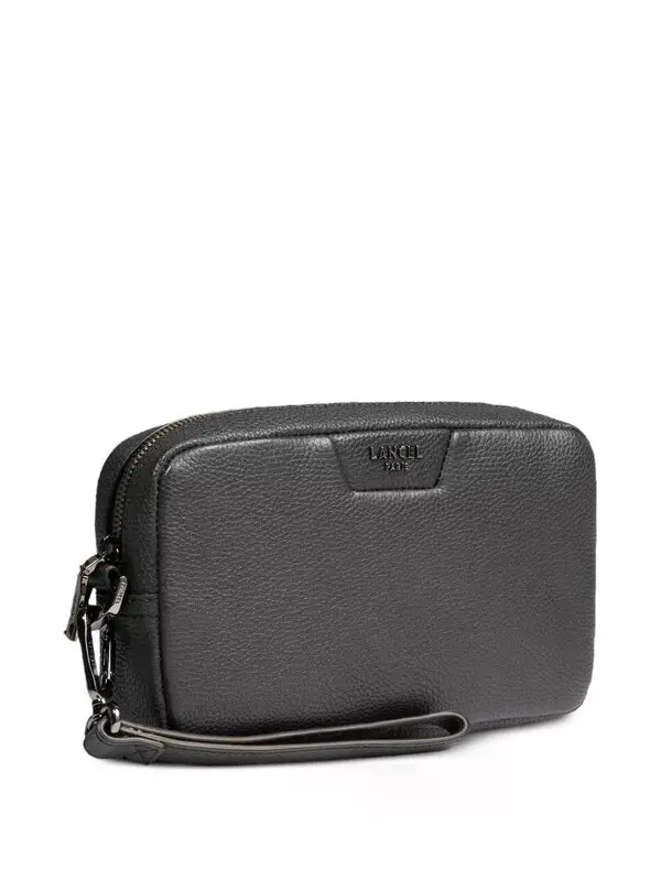 LANCEL Leather Zip Clutch