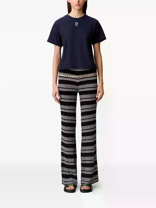 Claudie Pierlot Embroidered Cotton T-shirt