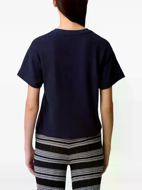 Claudie Pierlot Embroidered Cotton T-shirt
