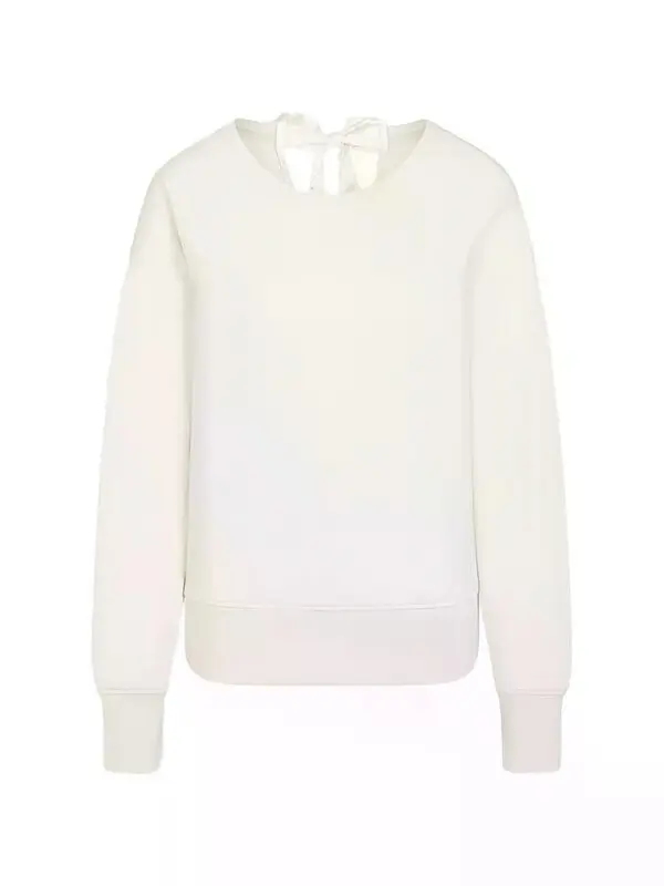 JUVIA Bow-detail Sweater - White
