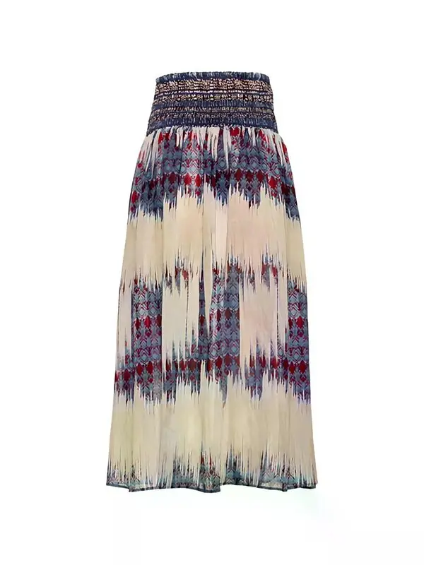 Devotion Patterned Midi Skirt