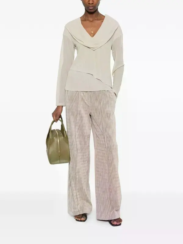 Giorgio Armani Draped Layered Blouse
