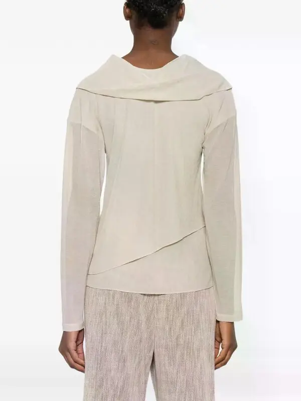 Giorgio Armani Draped Layered Blouse