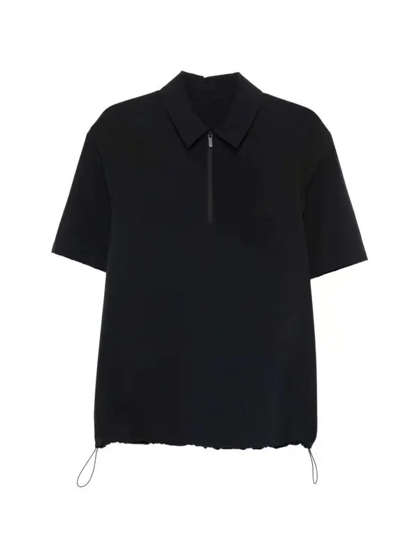 Moncler Zip-fastening Drawstring-hem Polo Shirt