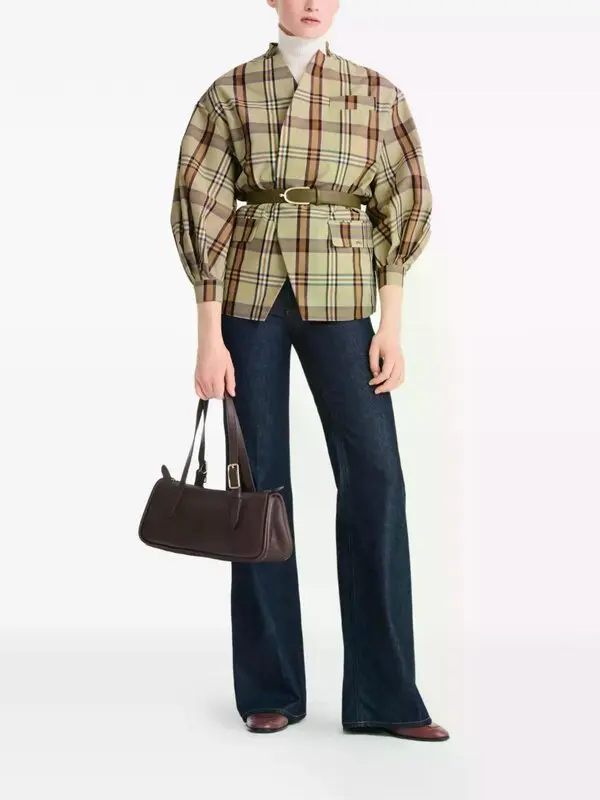 Longchamp Buckle-strap Shoulder Bag - Brown