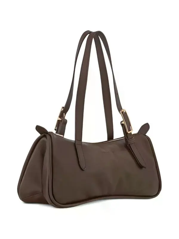 Longchamp Buckle-strap Shoulder Bag - Brown