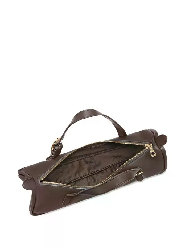 Longchamp Buckle-strap Shoulder Bag - Brown
