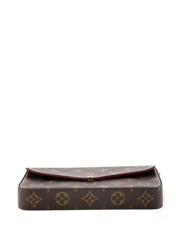 LOUIS VUITTON Felicie Pochette Monogram Canvas Crossbody Bag - Brown