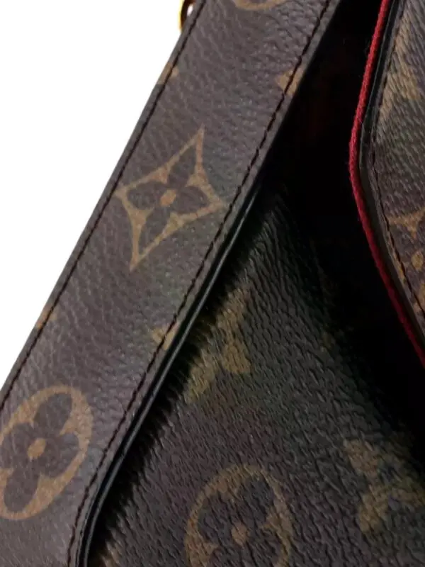 LOUIS VUITTON Felicie Pochette Monogram Canvas Crossbody Bag - Brown