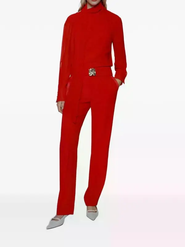 Marella Buckle-belted Trousers