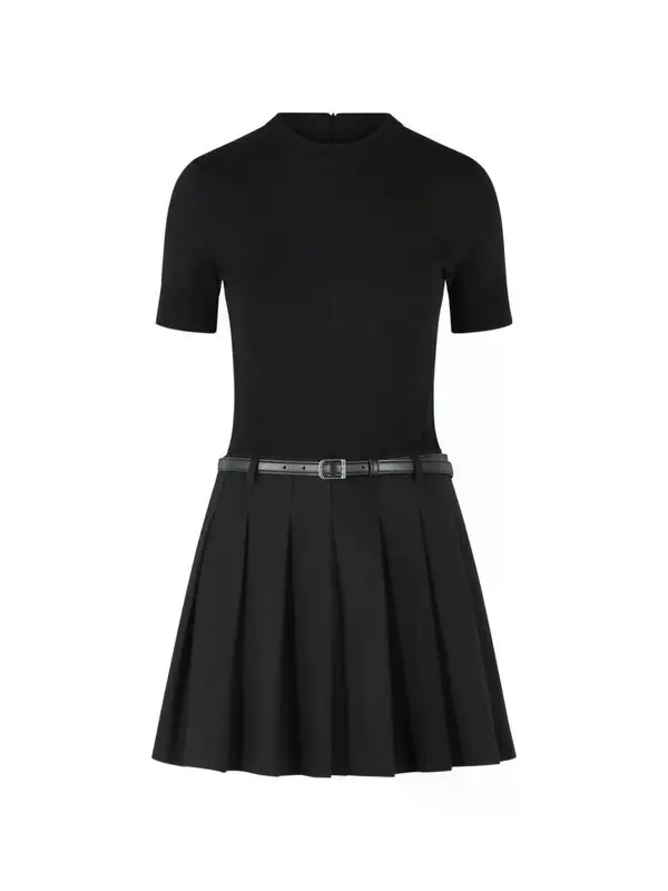 Simkhai Ribbed Pleated Mini Dress