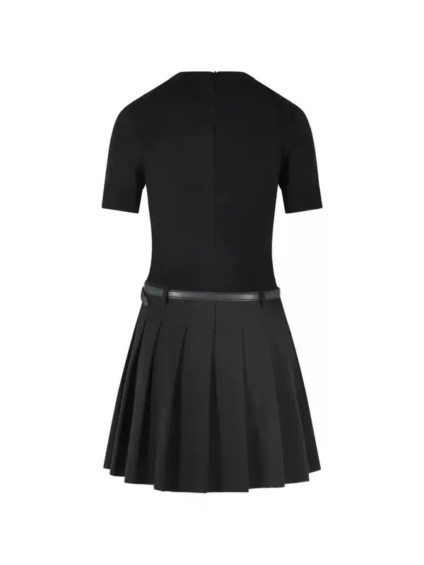 Simkhai Ribbed Pleated Mini Dress