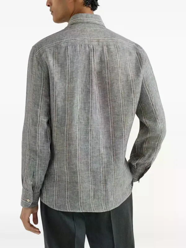 Brunello Cucinelli Striped Pocket Shirt