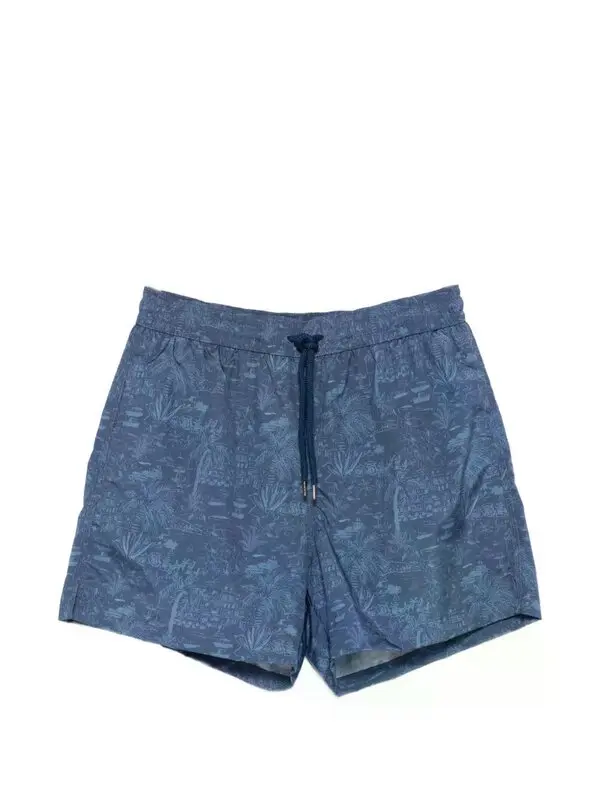 Caruso Print Drawstring Shorts