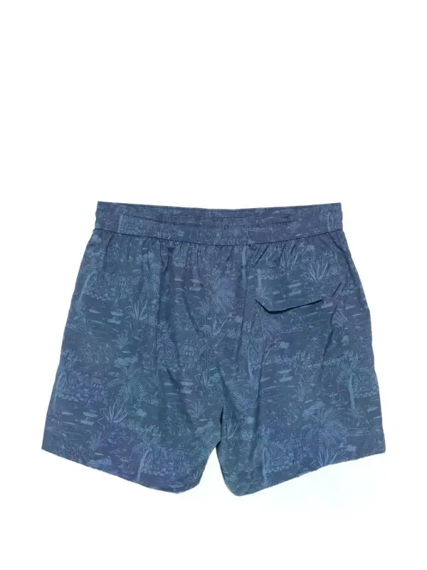 Caruso Print Drawstring Shorts