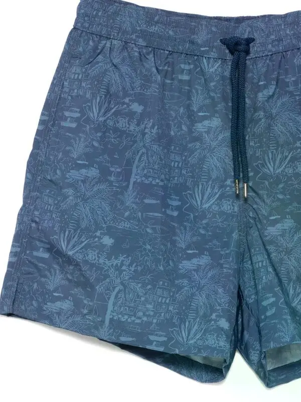 Caruso Print Drawstring Shorts