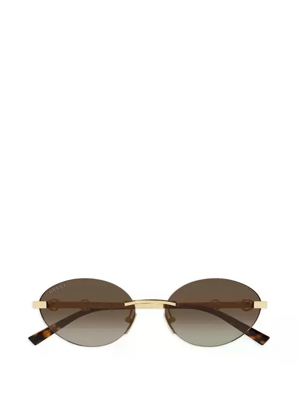Gucci Round-frame Sunglasses - Gold