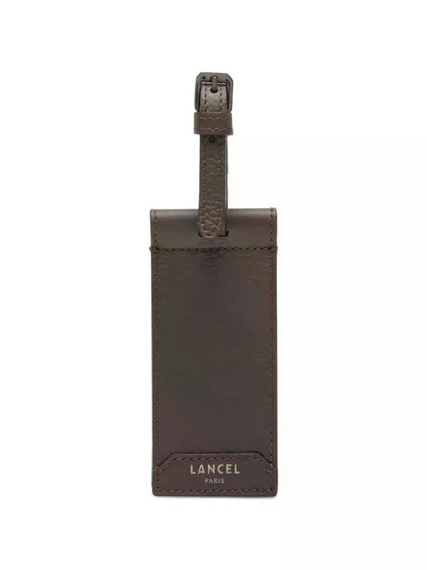 LANCEL Grained Luggage Tag - Grey