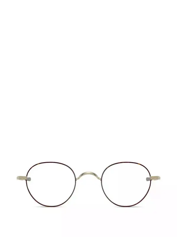 Oliver Spencer Kinston Round-frame Eyeglasses - Brown