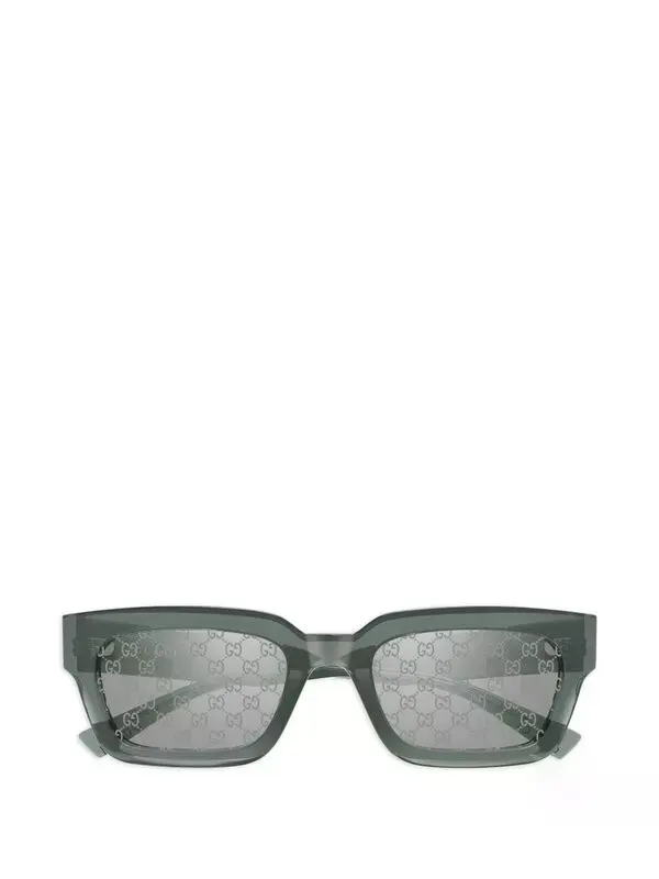 Gucci Logo Square-frame Sunglasses - Grey