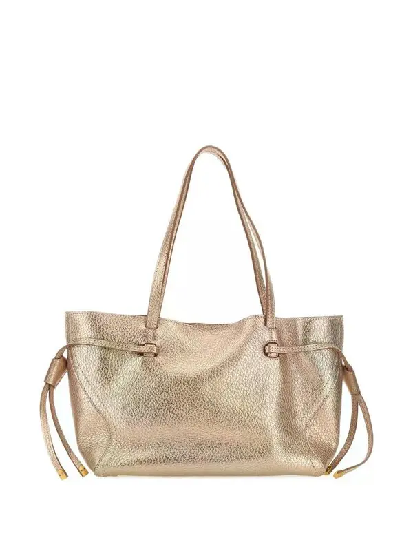 GIANNI CHIARINI Hammered Drawstring Shoulder Bag
